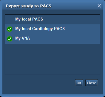 Transferring patient studies between PACS systems